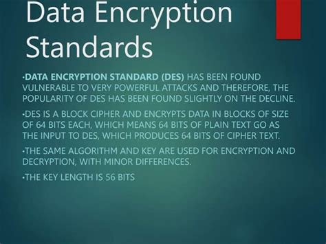 Data Encryption Standards 1pptx