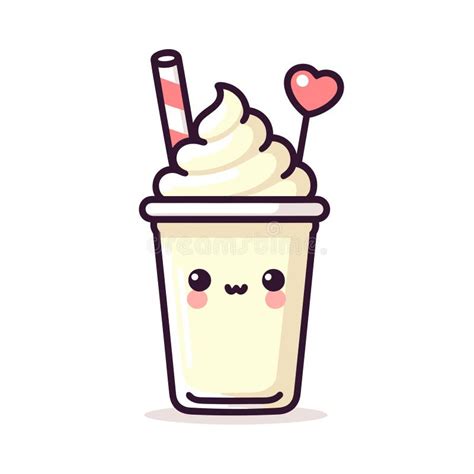 How To Draw A Kawaii Milkshake