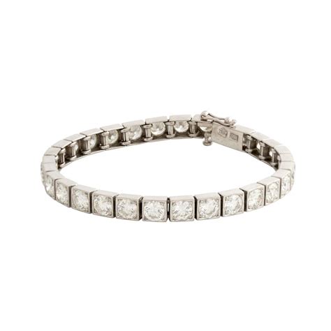 At Auction 18ct White Gold And Diamond Bracelet