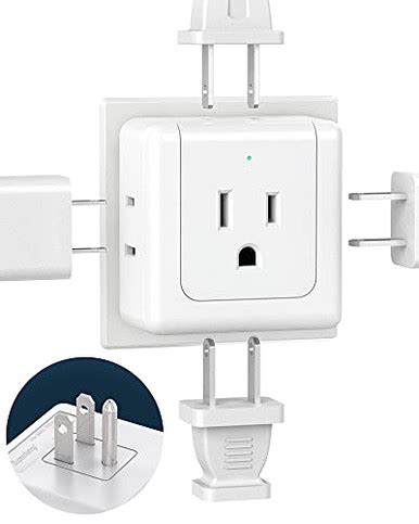 Multi Plug Outlet Extender Wall Power Tap Expander Superdanny 3 Prong