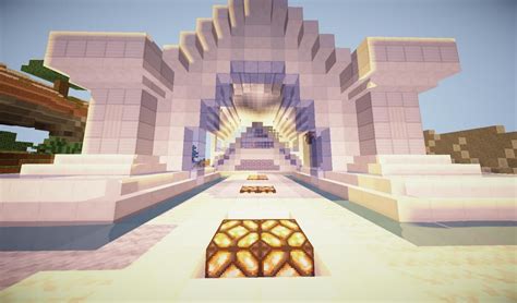 White Blue Minecraft Spawn Minecraft Map