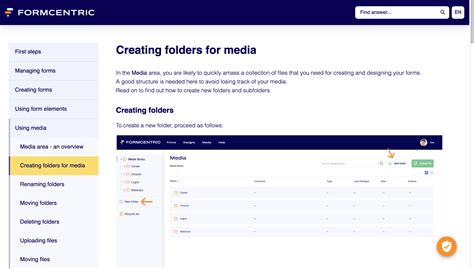 creating folders for media