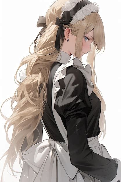 Premium Ai Image Anime Maid Girl