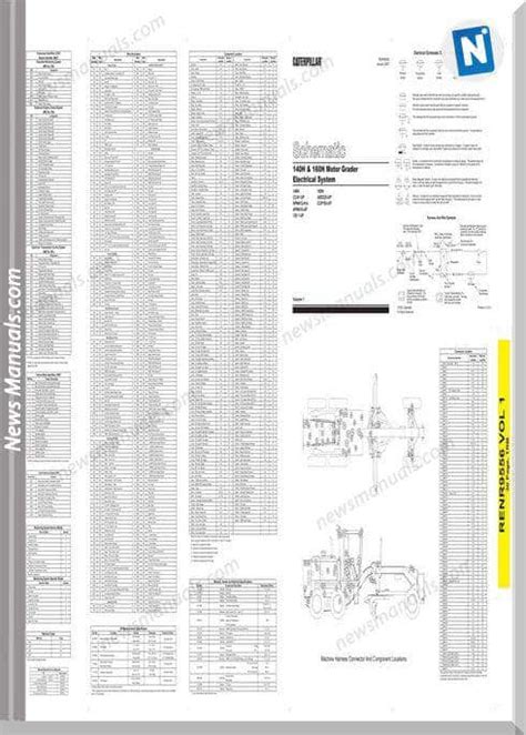 Caterpillar 140h 160h Motor Grader Electrical System