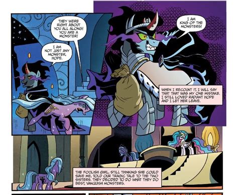862289 Dark Magic Idw King Sombra Magic Princess Celestia
