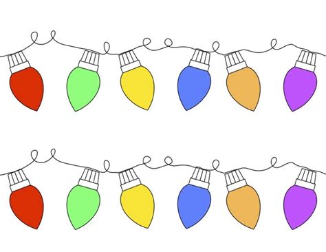 Printable Christmas Lights String Christmas 4m 40 Led Ribbon Light