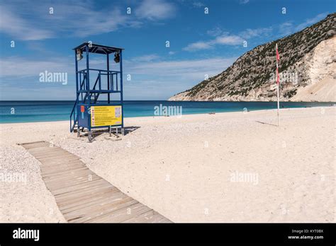 Kefalonia Greece September 30 2017 Beautiful Myrtos Beach With