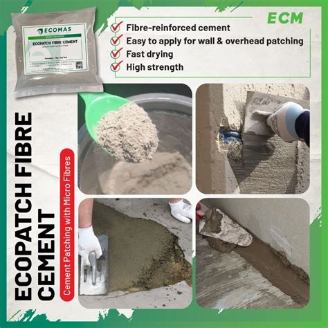 Ecopatch Fibre Cement 4kg 1kg Pack Simen Fiber Tampal Patching