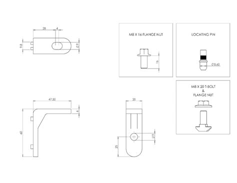 Pk 4 Suspension Brackets Kjn Aluminium Profile