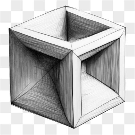 Download Geometric Abstract Cube Structure Sketches Online Creative