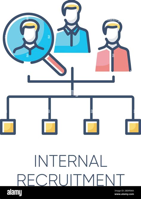 Internal Recruitment RGB Color Icon Job Promotion Career Development Opportunity Professional
