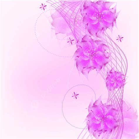 Romantic Flower Vector Background Nature Isolated Frame Vector Nature
