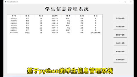 基于python的学生信息管理系统python作业 学生信息管理系统 学生成绩管理系统哔哩哔哩bilibili
