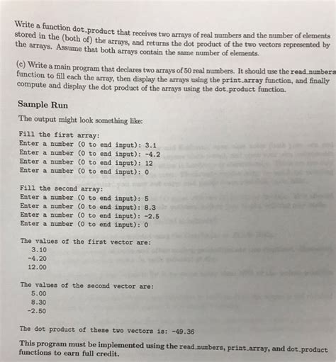 A Write A Function Print Array Stored In The Array Chegg