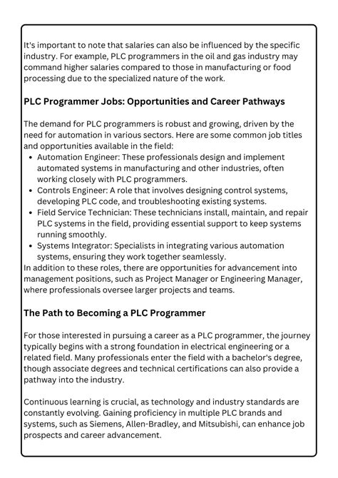 ppt the growing demand for plc programmers powerpoint presentation