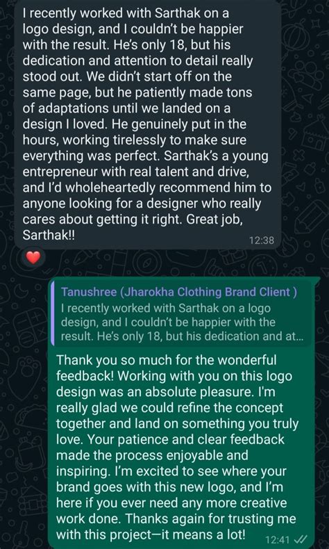 sarthak garg on linkedin clientfeedback logodesign graphicdesign