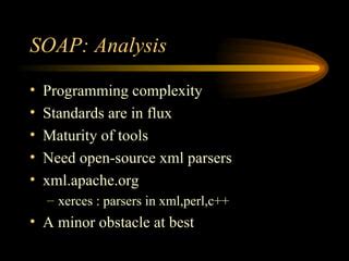 SOAP Simple Object Access Protocol XML RPC PPT
