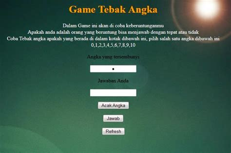 prosedur kerja game tebak angka dengan javascript ~ siti aulia noor