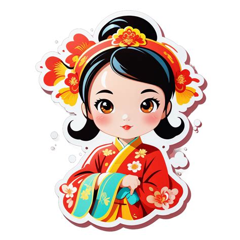 I Made An Ai Sticker Of Pretty Chinese Girl