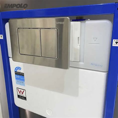 Wall Hung Wc Toilet Flush System Press Button Flush Plate Quiet Concealed Cistern Built In