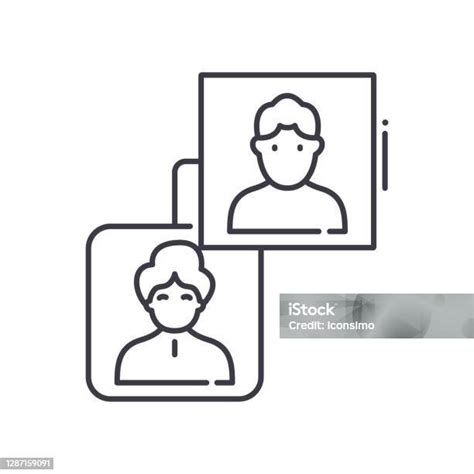 일치하는 아이콘 선형 격리 된 그림 얇은 선 벡터 웹 디자인 기호 흰색 배경에 편집 가능한 스트로크와 개요 개념 기호 개념에