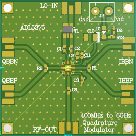 Adl5375 High Performance Iq Modulator Module 400mhz To 6ghz Quadrature