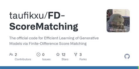 GitHub Taufikxu FD ScoreMatching The Official Code For Efficient Learning Of Generative