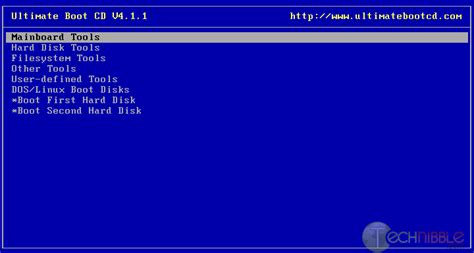UBCD PC Hardware Diagnosis Tools In One Technibble