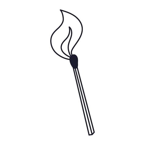 Premium Vector Vector Torch Icon On White Background