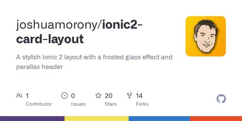 github joshuamorony ionic2 card layout a stylish ionic 2 layout with