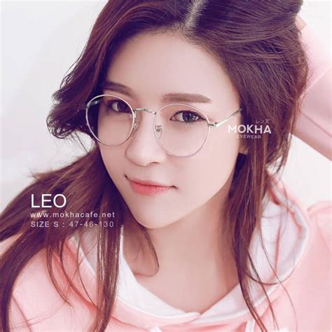 กรอบแว่น รุ่น Leo กรอบ Metal ขา Metal เลนส์กว้าง 50 สูง 50 Mm กรอบกว้าง 130 Mm