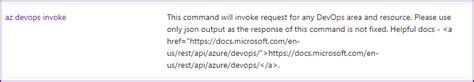 html issue in the description of az devops invoke · issue 1781 · azure azure cli extensions
