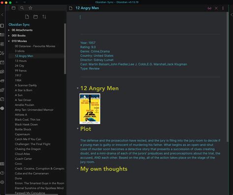 Use Imdb Data To Automatically Populate An Obsidian Template Using
