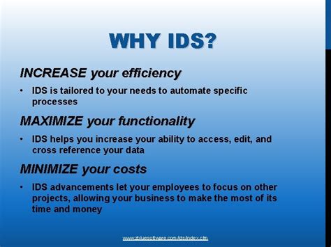 IDS INTRANET DATABASE SYSTEM WHAT IS IDS IDS