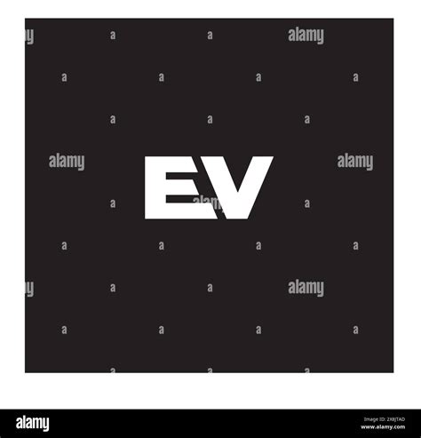 Ev Logo Designe Stock Vector Image And Art Alamy