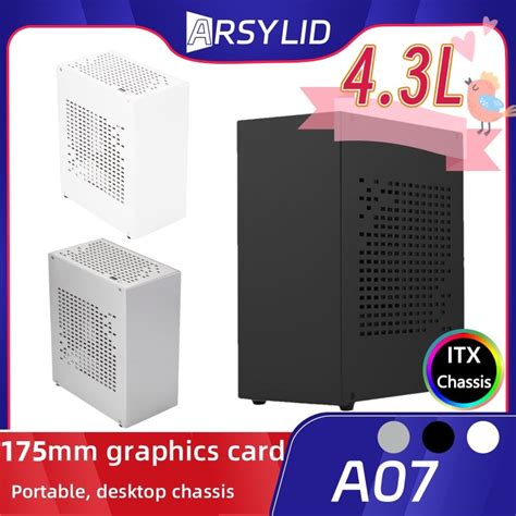 All Aluminum 2 0mm Htpc Mini Itx A4 Chassis Game Computer Support Graphics Card Rtx2070 I5