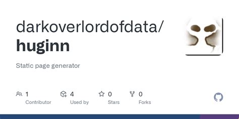 github darkoverlordofdata huginn static page generator