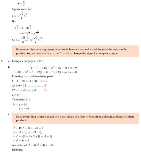 P Complex Numbers Exercise Worked Solutions Maths With David