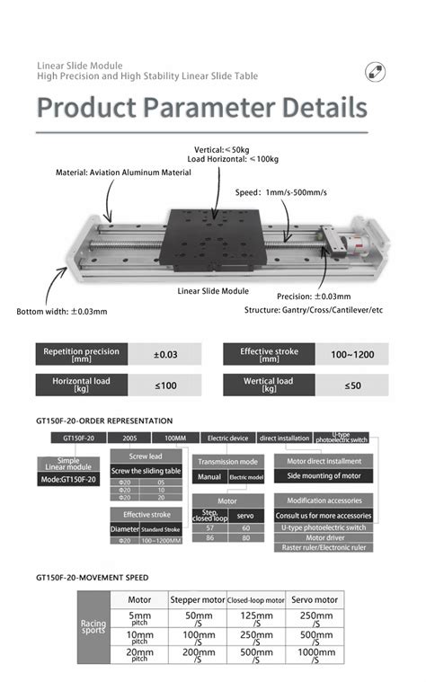 Big Vertical Load Kg Z Axis For CNC Load Linear Guide Rail Mm Custom Stroke China Z Axis