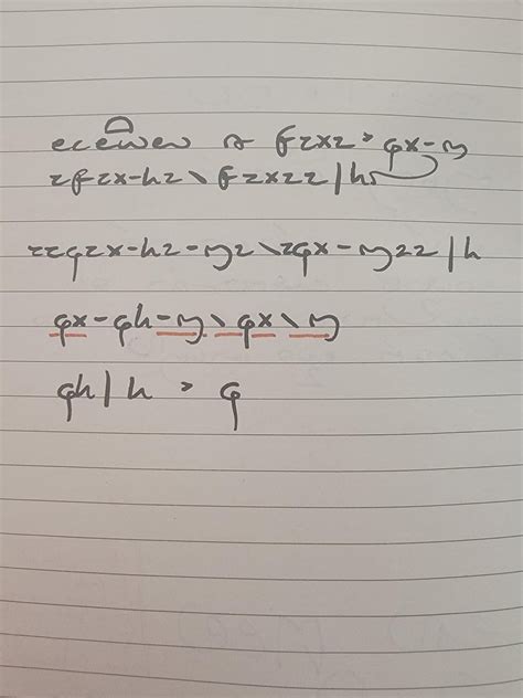 Solving For Difference Quotient In Talmanese Script R Neography