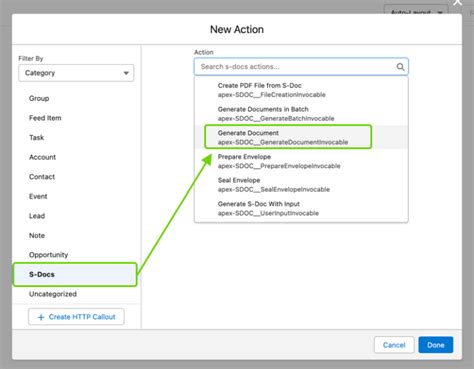 Generate S Doc Preparing And Sealing Envelope Invocable Apex Actions