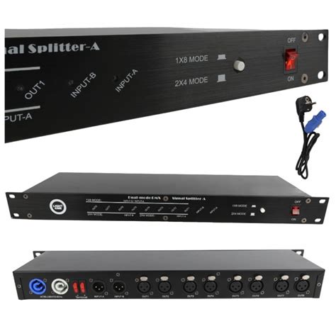 Light4me Xsplit 2x4 Rozdzielacz Sygnalu Dmx Splitter 8 Kanal