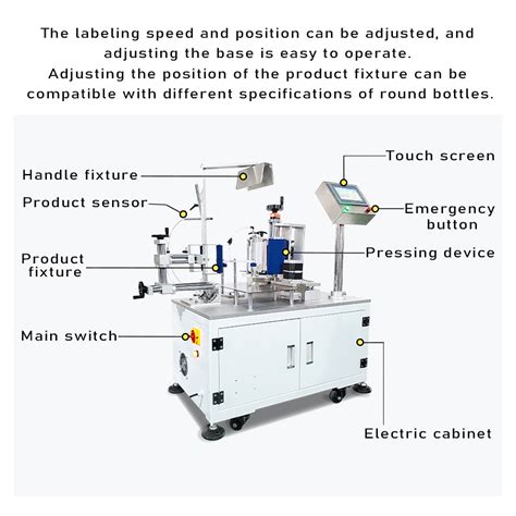 VK T809 Semi Automatic Bucket Label Applicator Machine VKPAK Labeling Machine