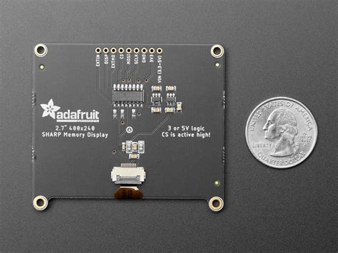 adafruit sharp memory display breakout 2 7 400x240 monocromo