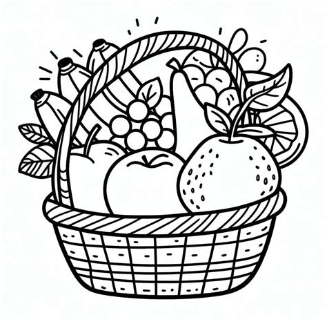 fruit basket for free coloring page download print or color online