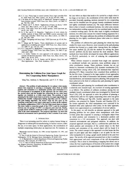 Xue Q Maciejewski Aa Sheu Pc Y Determining The Collision Free