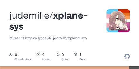 GitHub Judemille Xplane Sys Mirror Of Https Git Sr Ht Jdemille Xplane Sys
