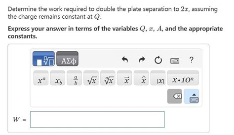 Solved A Parallel Plate Capacitor Has Plate Area A Plate