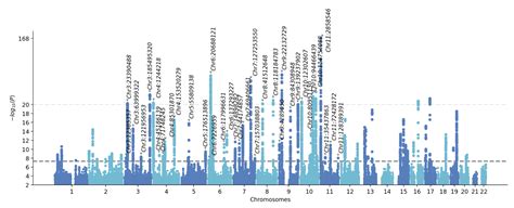 manhattan and qq plot gwaslab