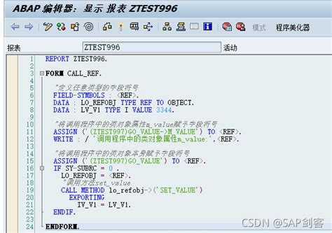 【转载】字段符号在abap Oop中的应用abap Csdn博客